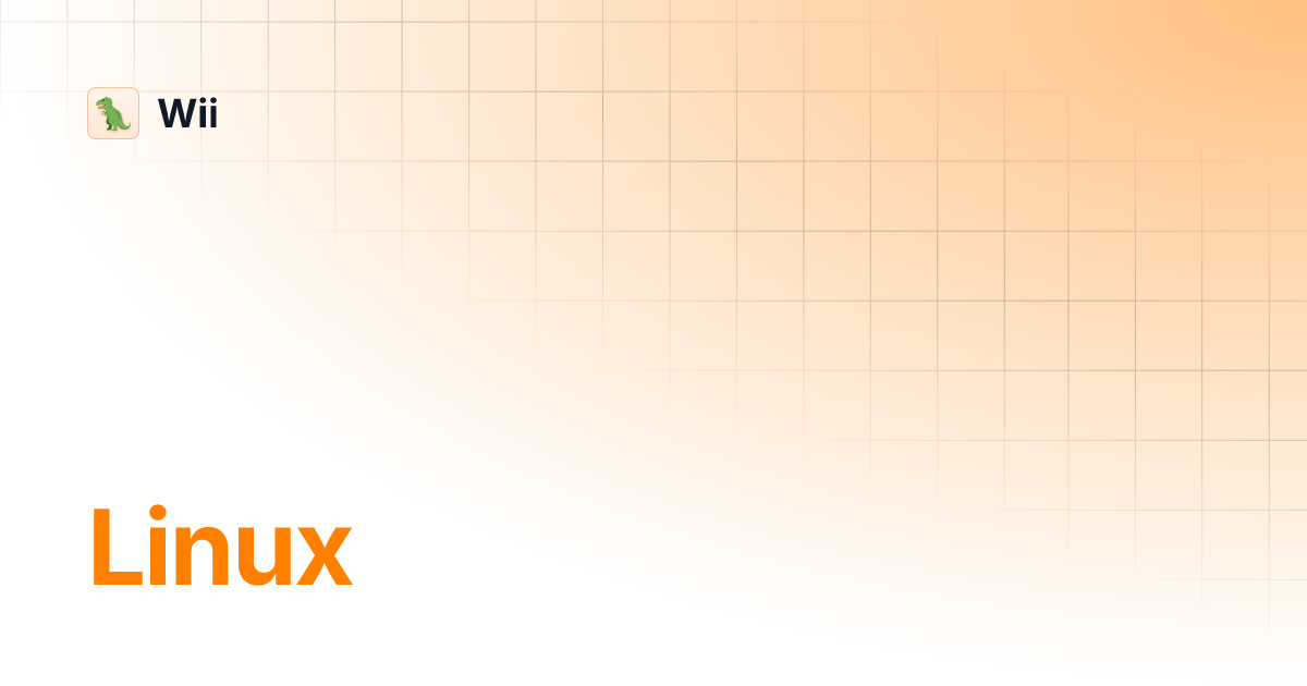 Linux | Wii