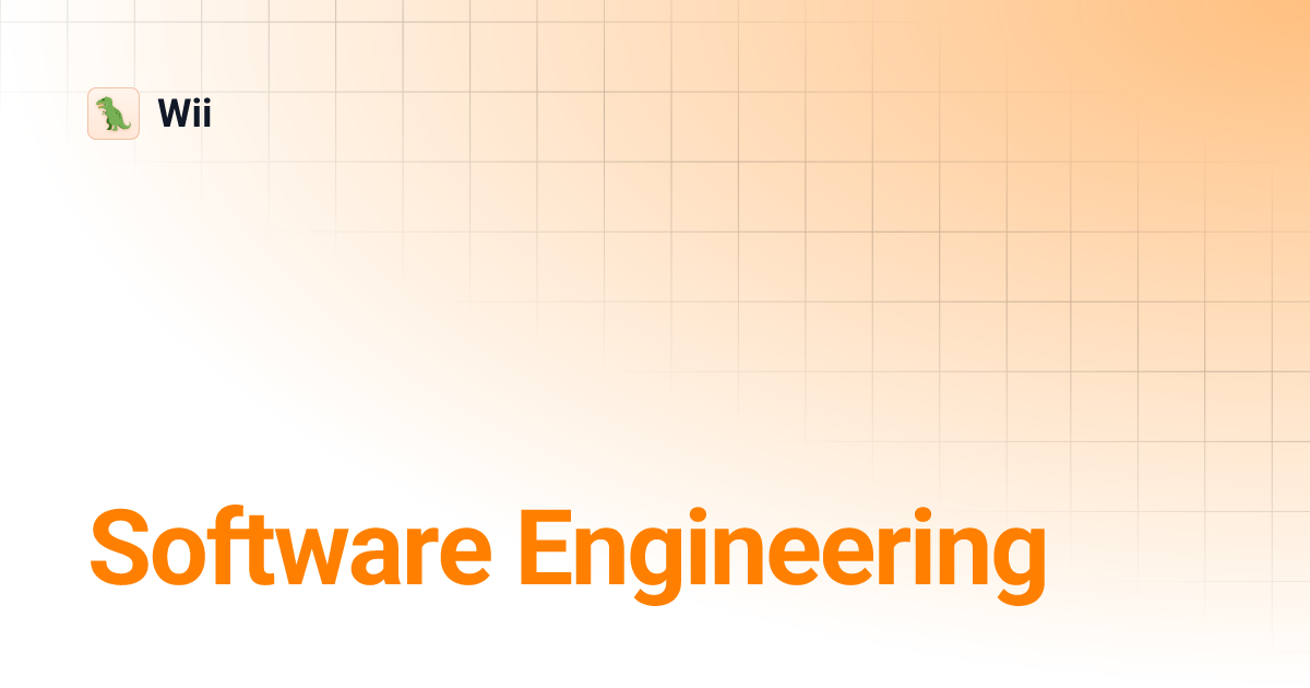 Software Engineering | Wii